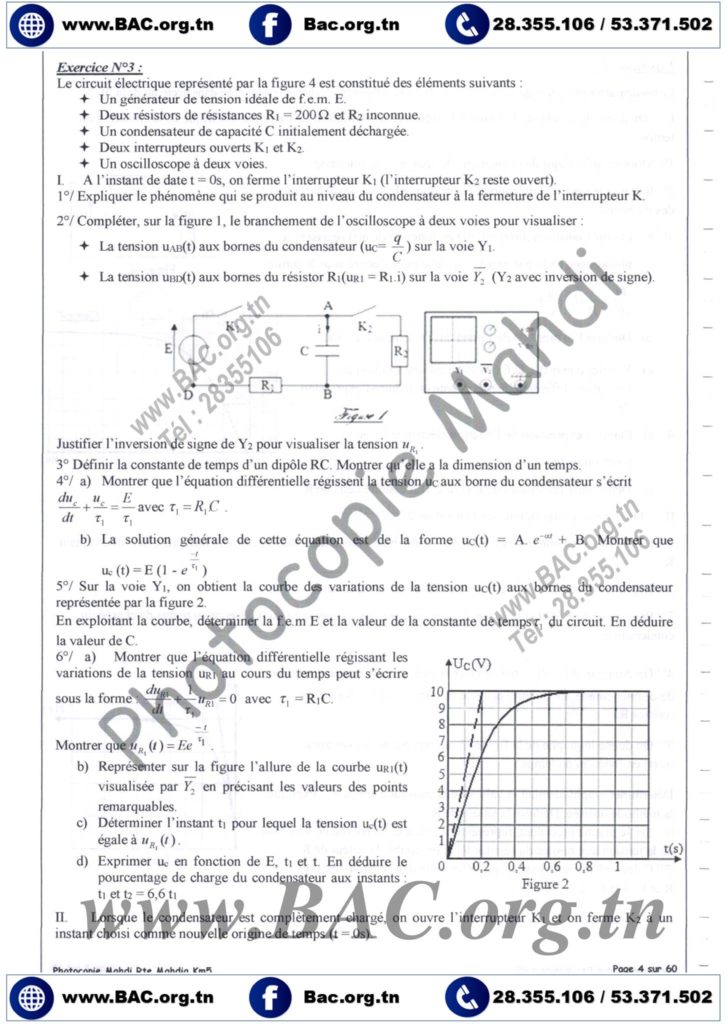 Séries Physique et chimie avec corrigées - Toute l'année - BAC Math ... Séries Physique et chimie avec corrigées - Toute l'année - BAC Math ...