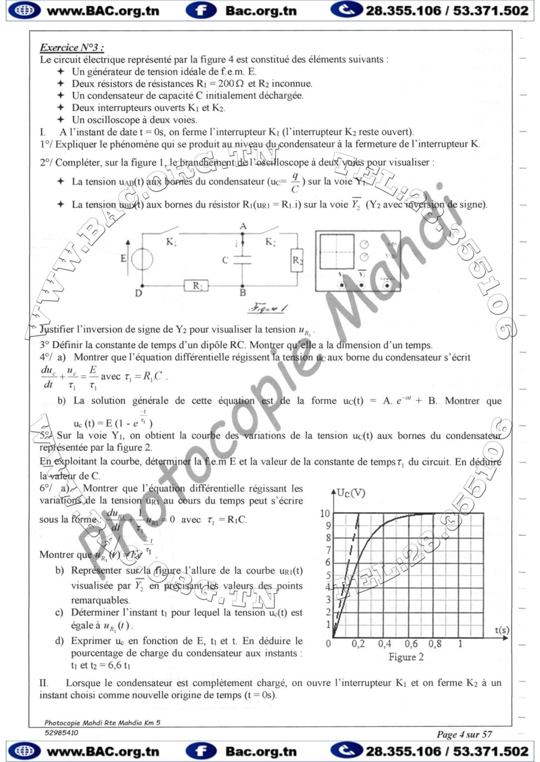 Séries Physique et chimie avec corrigées – Toute l’année – BAC Sciences ...