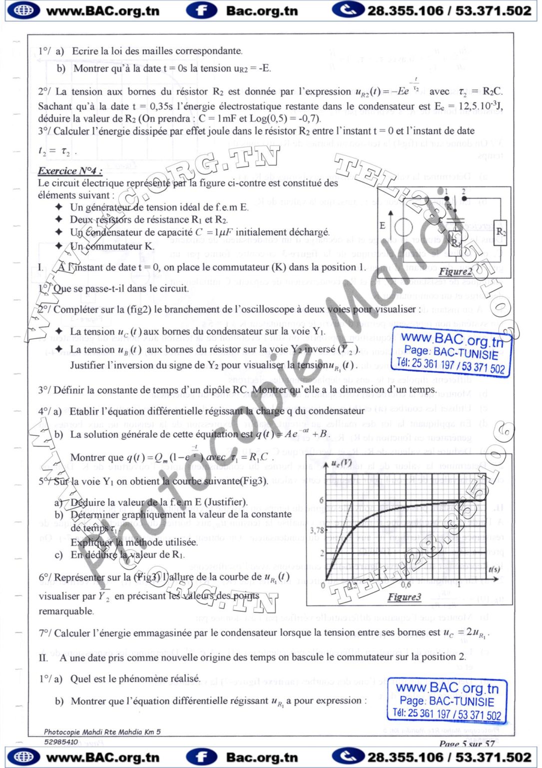 Séries Physique et chimie avec corrigées – Toute l’année – BAC Sciences ...